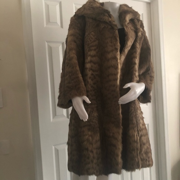 Vintage | Jackets & Coats | Vintage Genuine Rabbit Fur Coat M Read ...